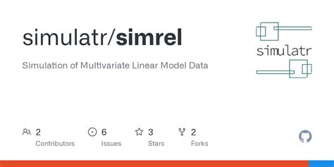 Github Simulatrsimrel Simulation Of Multivariate Linear Model Data