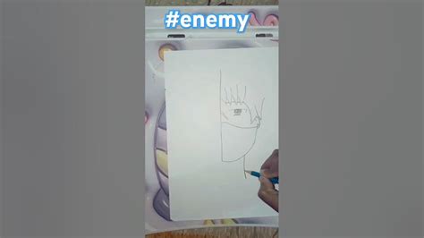 Easy Enemy Drawing Anime Art Youtube