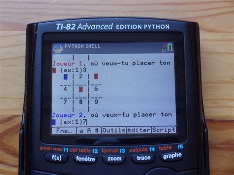 Ti Planet Voir L Image Ti 82 Advanced Python Morpion