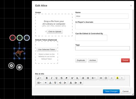 Linking Tokens To Journals Roll20 Wiki