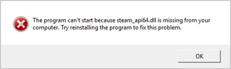 How To Fix Steam Api64 Dll Missing Error Valibyte