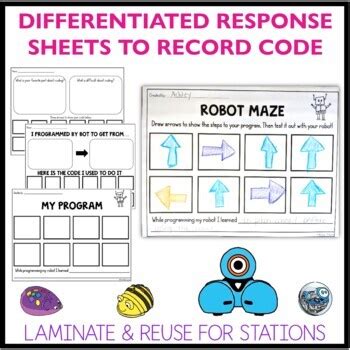 Coding And Robotics GEOGRAPHY BUNDLE Activity Mats Code Bee Sphero Dash
