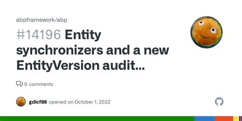 Entity Synchronizers And A New Entityversion Audit Property · Issue