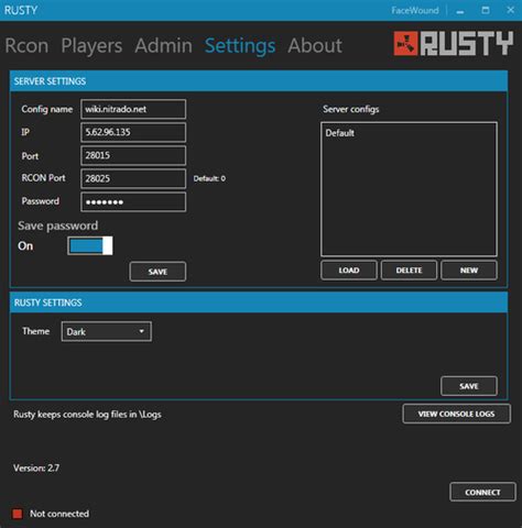 Rcon For Rust Experimental Release Nitrado