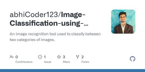 Github Abhicoder123image Classification Using Keras With Tensorflow