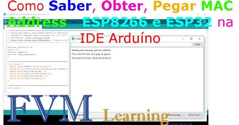 Como saber obter pegar o MAC Address do NodeMCU ESP e ESP na IDE Arduíno FVML