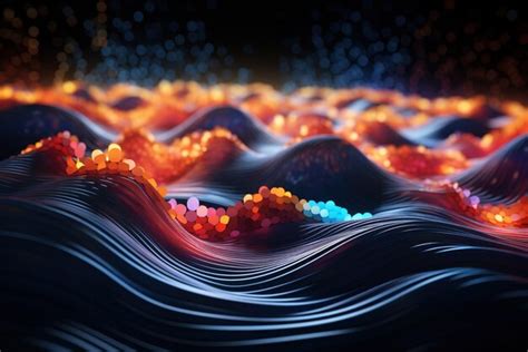 Premium Photo Abstract Background Wave Lines Dynamic Flowing Light Data Digital Abstract