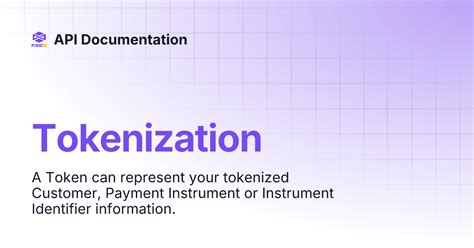 Tokenization Api Documentation