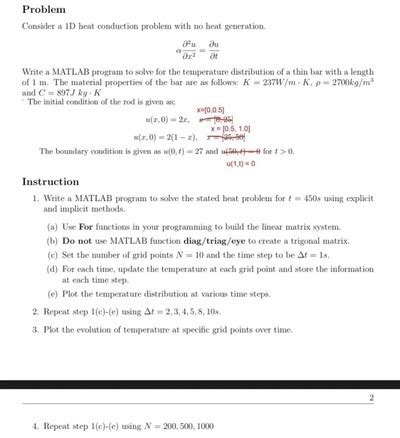 Solved Matlab Numerical Method Computional Engineering Chegg