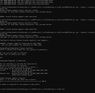 Latest Tools Make NVIDIA GPU BIOS Flashing Including VBIOS Modding Crossflash Great Again