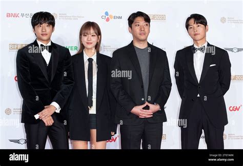 Busan South Korea 4th Oct 2022 L To R South Korean Actor Hong Xa