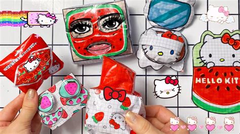 Paper DIY Hello Kitty Squishy MakeUp Roblox Skin Care YouTube