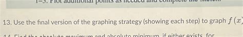 Use The Final Version Of The Graphing Strategy Chegg