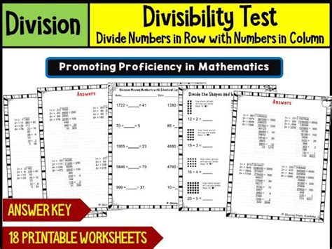 Divisibility Test Divide Numbers In Row With Numbers In Column