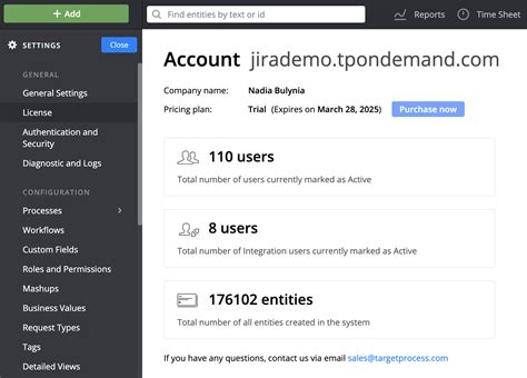Integration User Type Targetprocess Enterprise Agility Solution