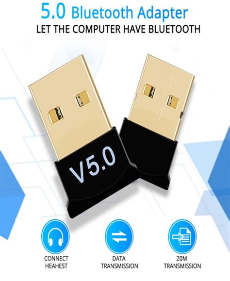 Bluetooth адаптер 5.0 мини блютуз адаптер для пк ноутбука USB ЮСБ ...