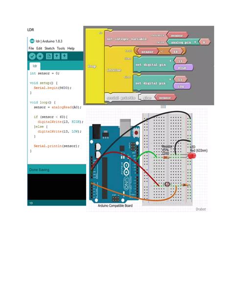 Reka Bentuk Elektronik Tingkatan 2 Amali Arduino Docx