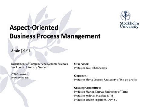 Aspect Oriented Business Process Management Ppt