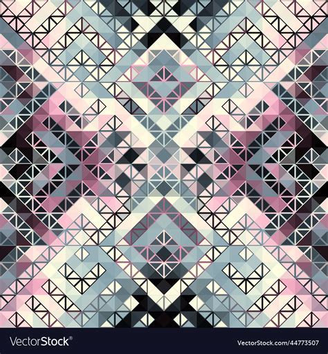 Seamless Pattern Background Of A Triangles Vector Image