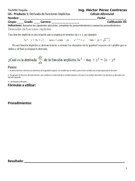 A 9 Derivada De Funciones Implicitas Pdf