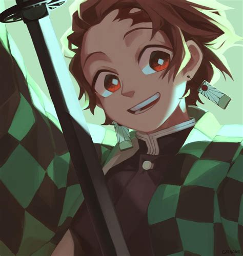 Рисунки по клеточкам аниме клинок рассекающий демонов