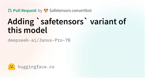 Deepseek Ai Janus Pro B Adding Safetensors Variant Of This Model