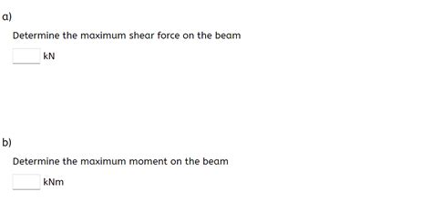 Solved A 3 M Long Beam Has A W 4 5kn M Distributed Load