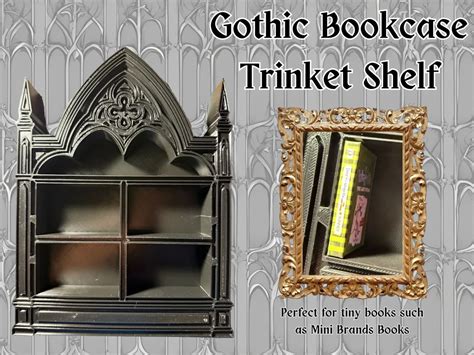 Gothic Bookcase Trinket Shelf Free 3d Print Model Makerworld