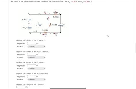 Solved The Circuit In The Figure Below Has Been Connected Chegg