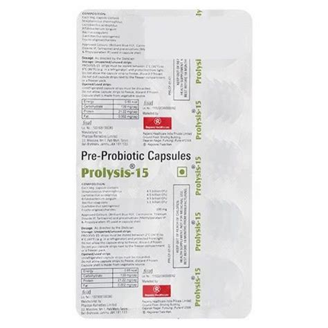 Prolysis 15 Capsules At ₹ 450box In Pune Id 2854342395462