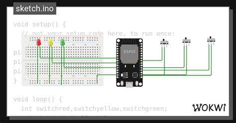Molija Traffic Signal Wokwi ESP32 STM32 Arduino Simulator