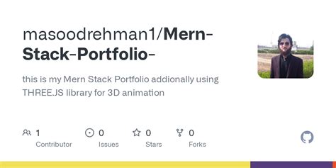 Github Masoodrehman1mern Stack Portfolio This Is My Mern Stack Portfolio Addionally Using