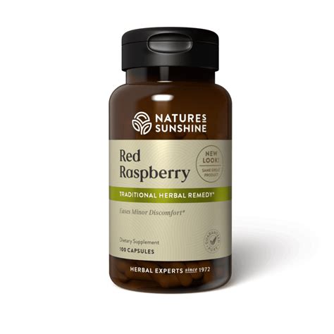Red Raspberry Capsules Wild Harvested Traditional Womens Herb