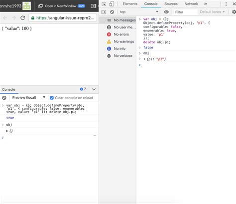 Object DefineProperty Not Working Correctly In Angular Environment Issue Angular