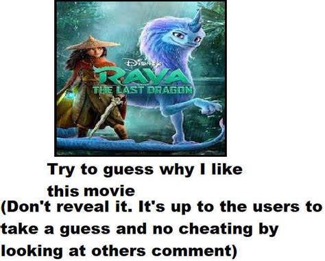 Guess Why I Like Raya And The Last Dragon By Cozyglow Sweetie Tf On Deviantart