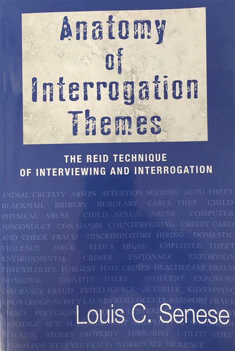 Anatomy Of Interrogation Themes The Reid Technique Of Interviewing And Interrogation By John E