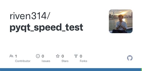 Github Riven314pyqtspeedtest