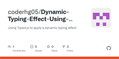Github Coderhg05 Dynamic Typing Effect Using Javascript Using Typed