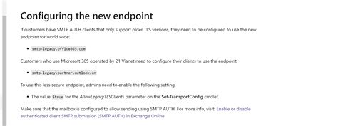 Smtp Auth Modern Authentication In Managed Devices Microsoft Qanda
