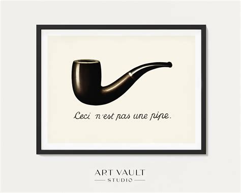Ceci Nest Pas Une Pipe René Magritte Poster This Is Not A Pipe Treachery Of Images 1929