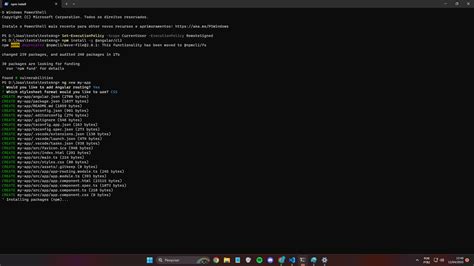 Infinite Packages Installing When Trying To Create A New App · Issue 25001 · Angularangular