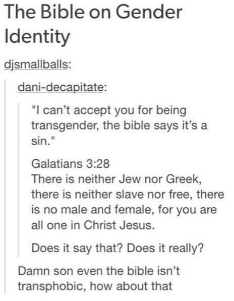 The Bible On Gender Identity
