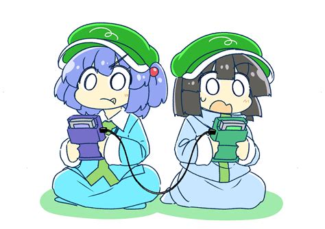 Ryuu Multitask Kappa Mob Touhou Kawashiro Nitori Touhou Highres 2girls Black Hair