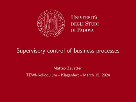 supervisory control of business processes ppt