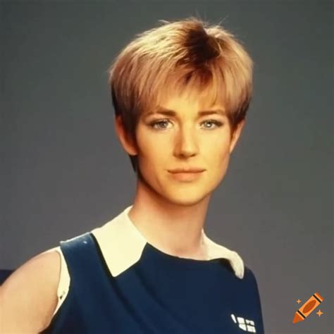 Crystal Bernard Circa 1991 With A Very Short Pixie Haircut With