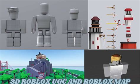Create Custom Roblox 3d Model 3d Roblox Ugc Model Roblox Map Roblox Asset Item By