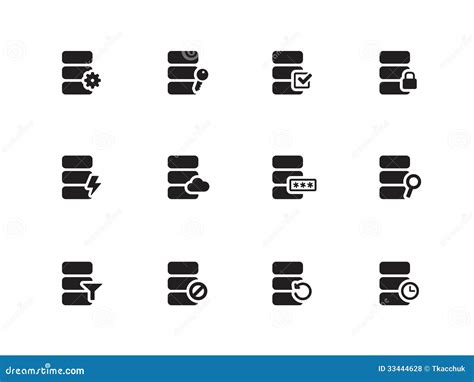 Database Icons Server Cloud Management Network Processes Security