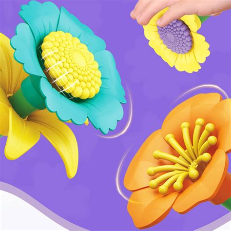 Diy Montessori Flower Arrangement Toy Creative Insertion Puzzle For