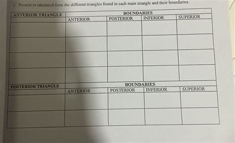 1 ﻿present In Tabulated Form The Different Triangles