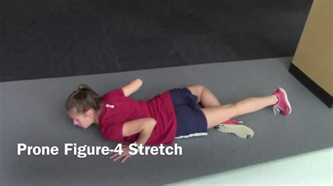 Prone Figure 4 Stretch Youtube